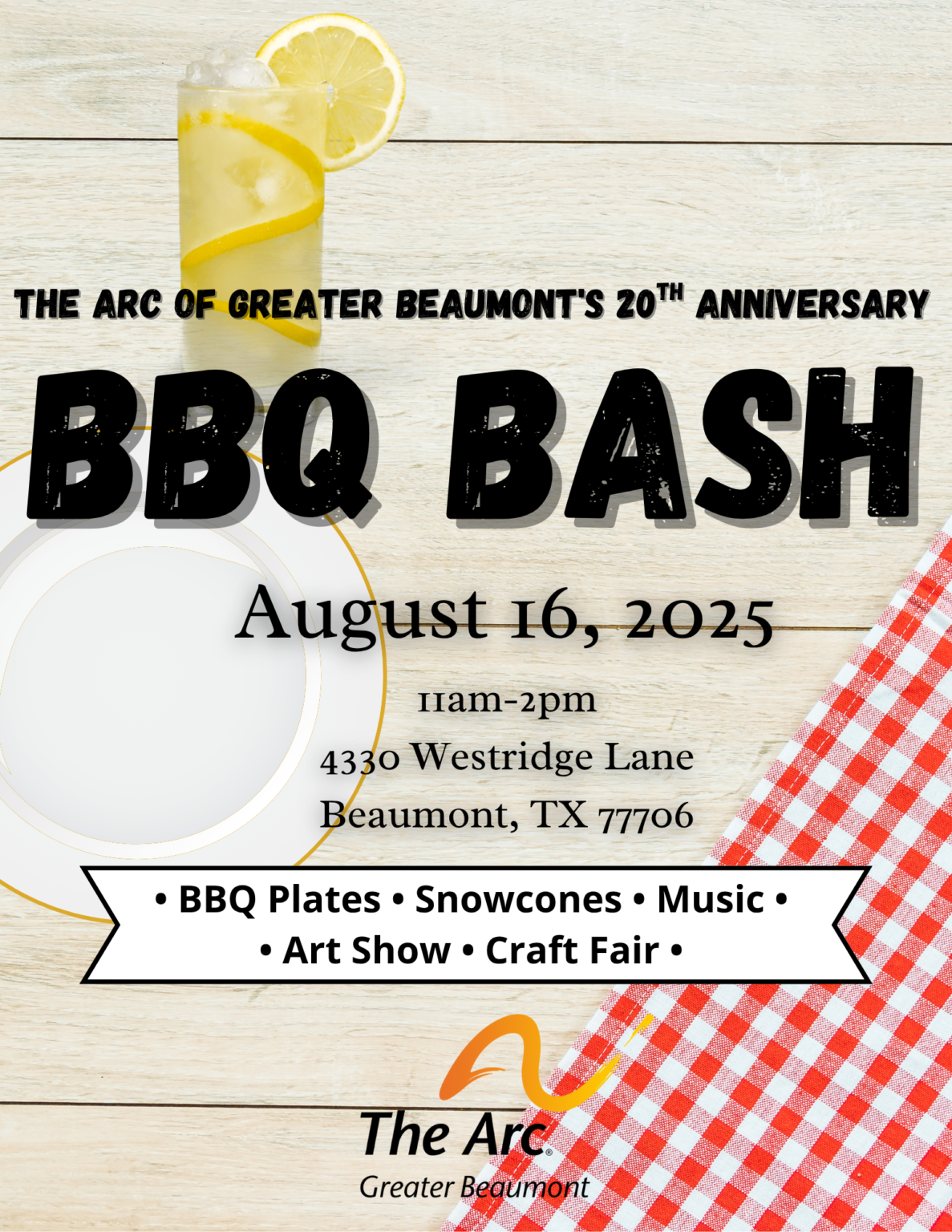 BBQ Bash – The Arc of Greater Beaumont
